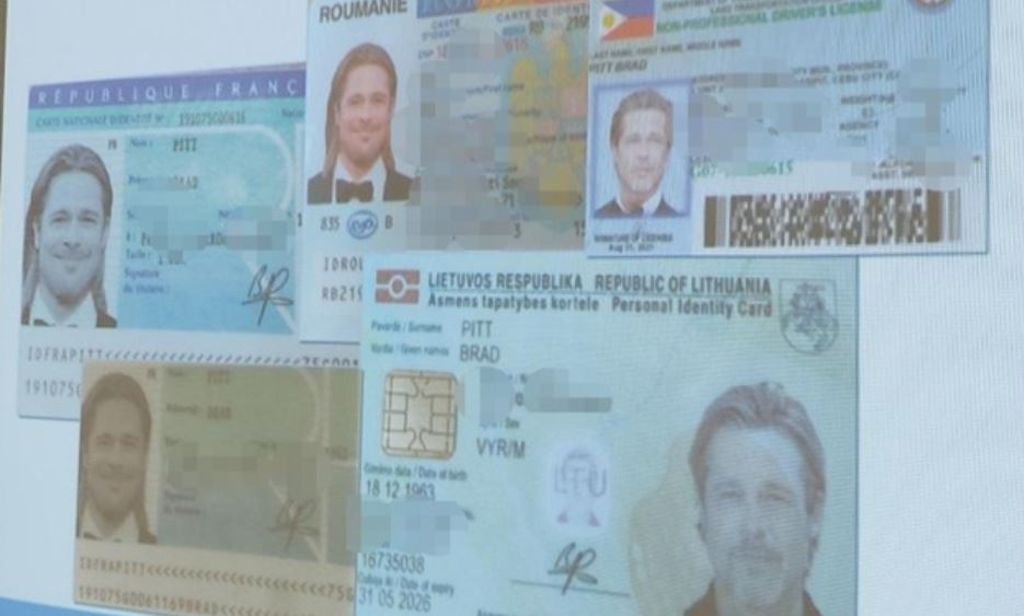 Brad Pitt, buletin românesc - un falsificator leton arestat în Spania